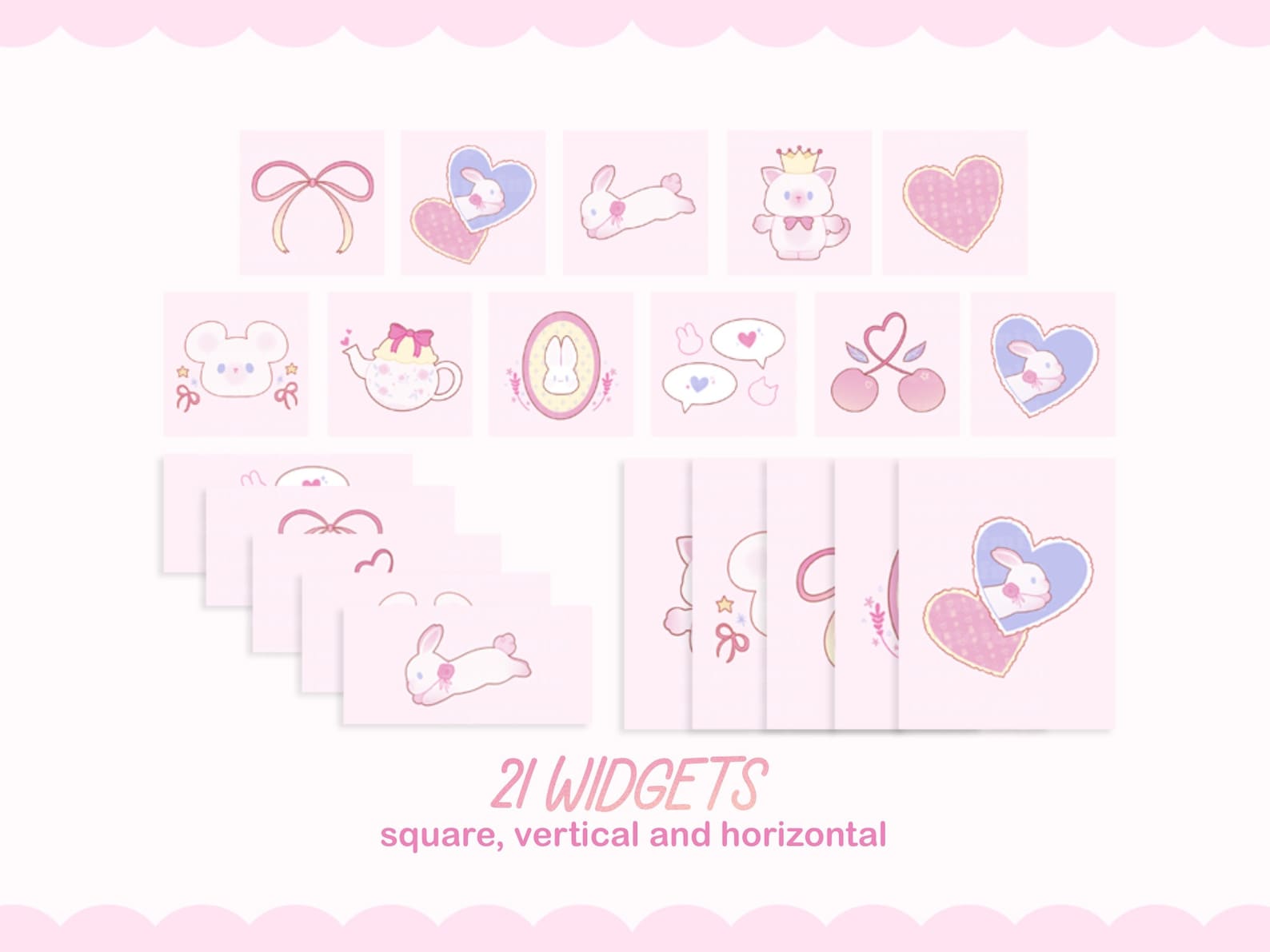 Coquette Icon Set for Ios and Android With Wallpapers and - Etsy