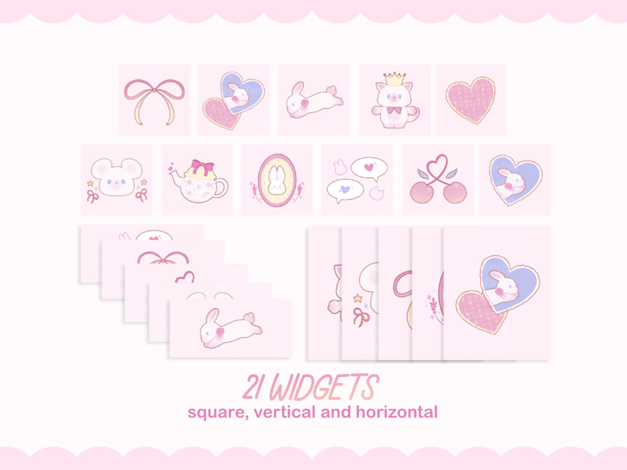 Coquette Icon Set for Ios and Android With Wallpapers and - Etsy