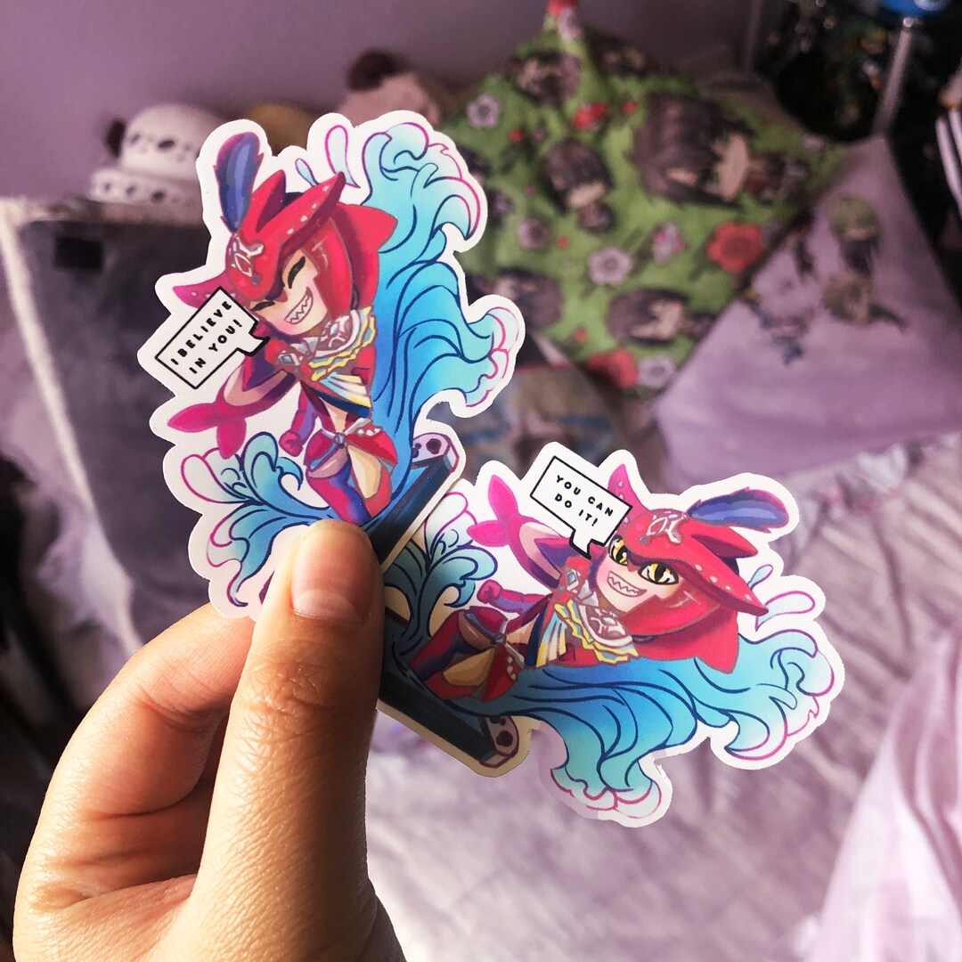 BOTW: Prince Sidon Cheer! Matte Vinyl Sticker - Etsy