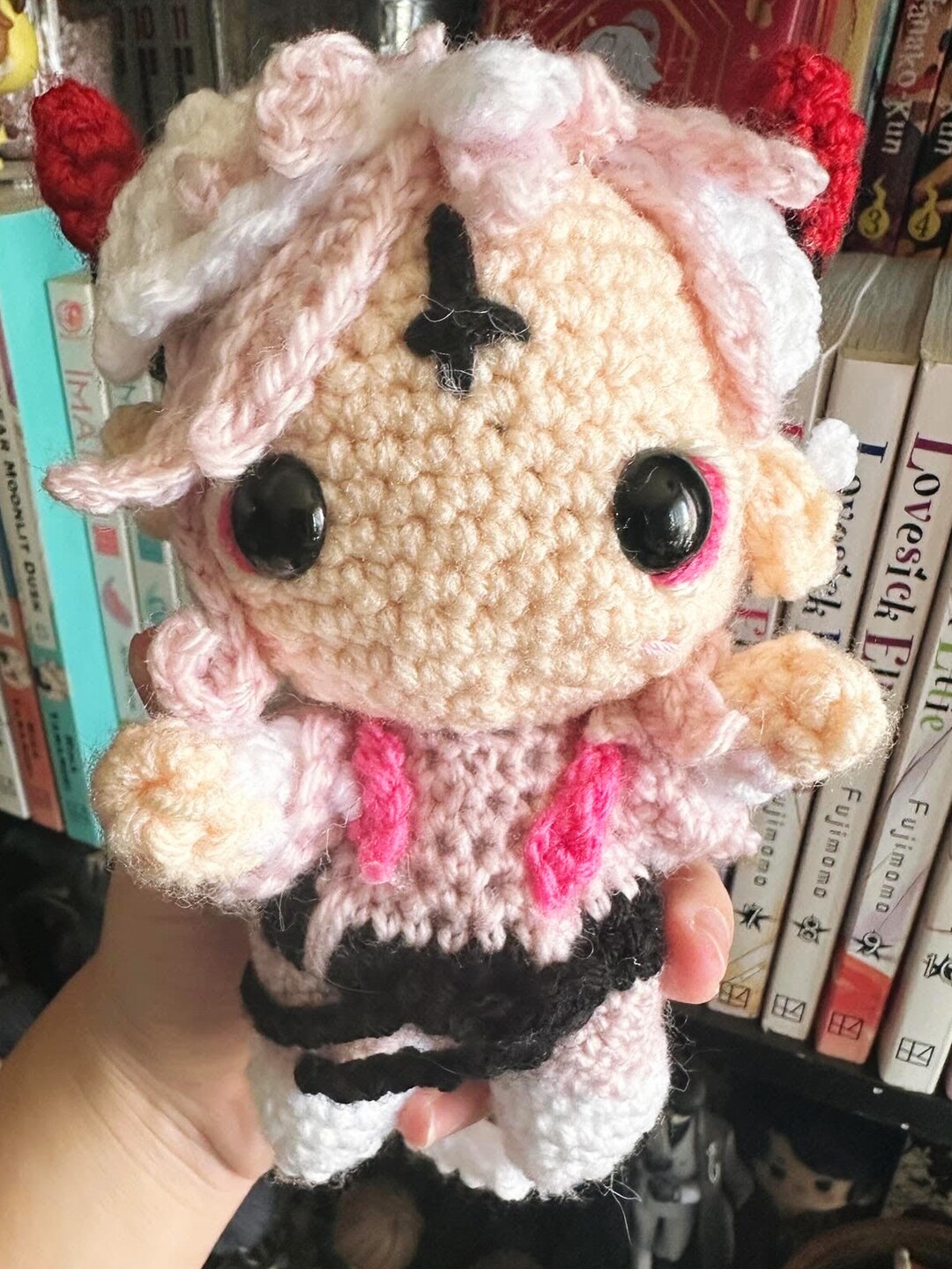 Handmade What in Hell is Bad Satan Crochet Amigurumi Plushie Custom ...