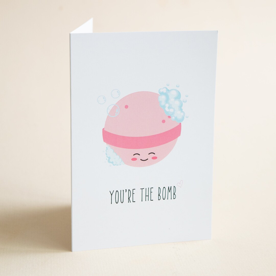 You're the Bomb Greeting Card - Etsy