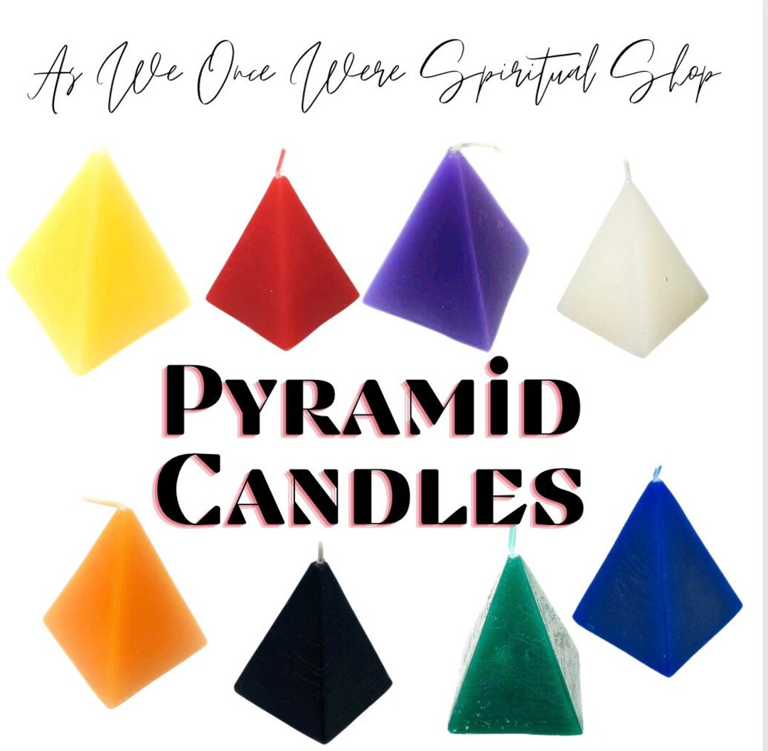 Pyramid Spell Candles, Cone of Power Candle. Manifestation Spell ...