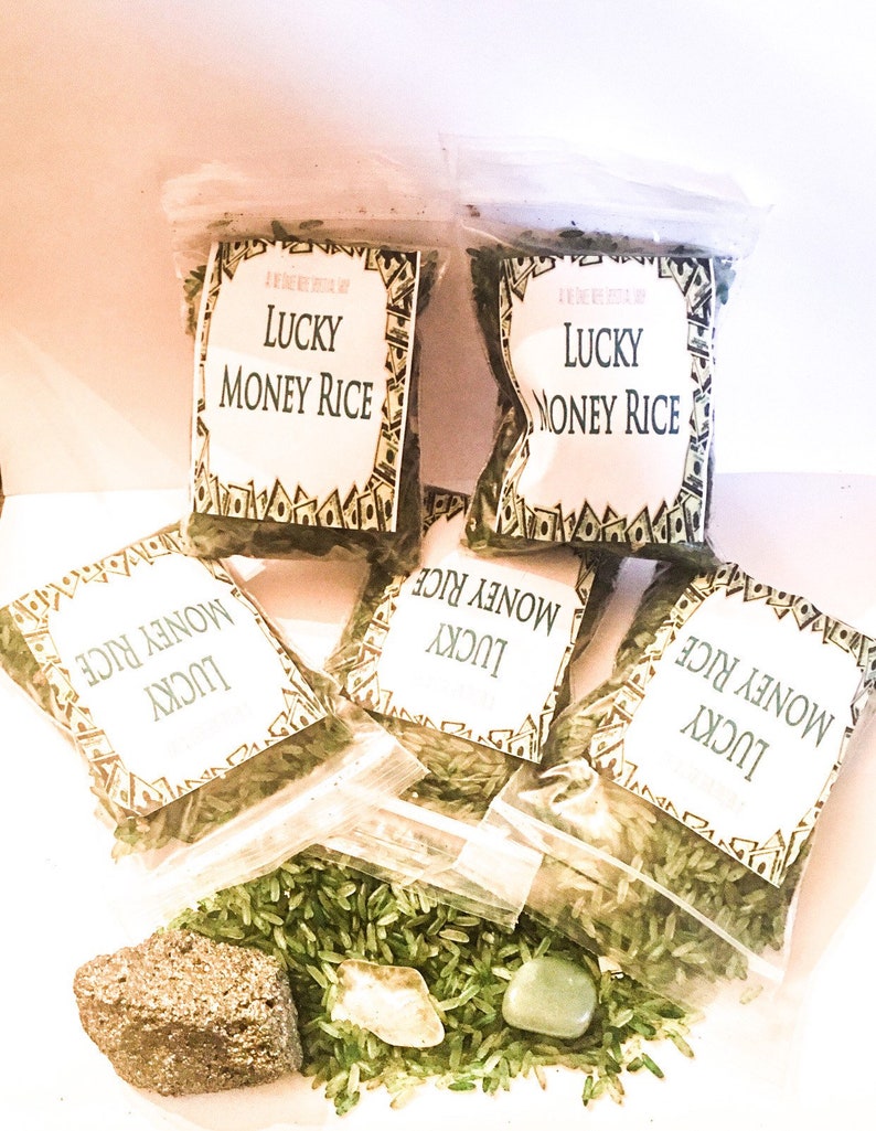 Money Rice prosperity rice Money RIce Green Money Rice | Etsy