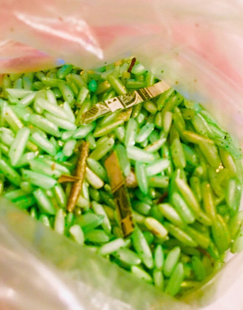 Money Rice Prosperity Rice Money Rice Green Money Rice - Etsy