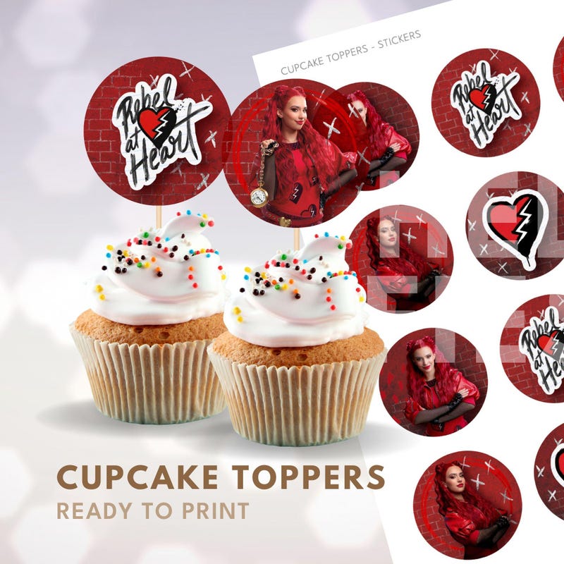 Descendants Rise of Red Cake Toppers - Etsy