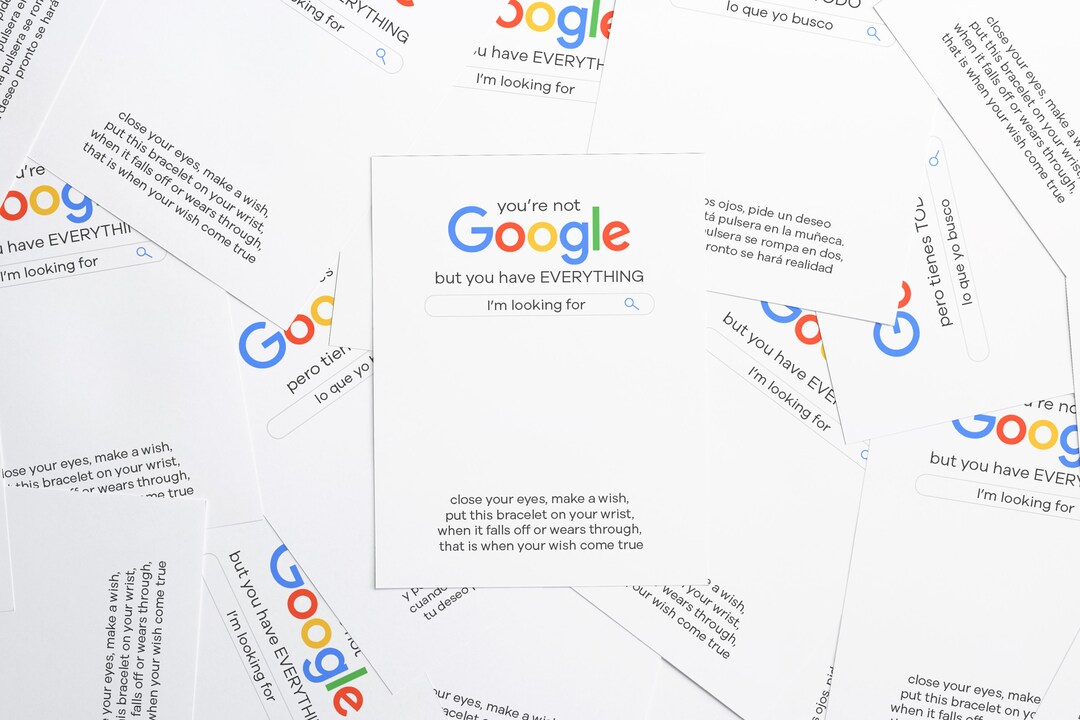 Bracelet Message Card Template Printable Jewelry Display - Etsy