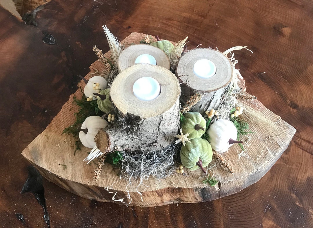 Tea Light Live Edge Base - Etsy
