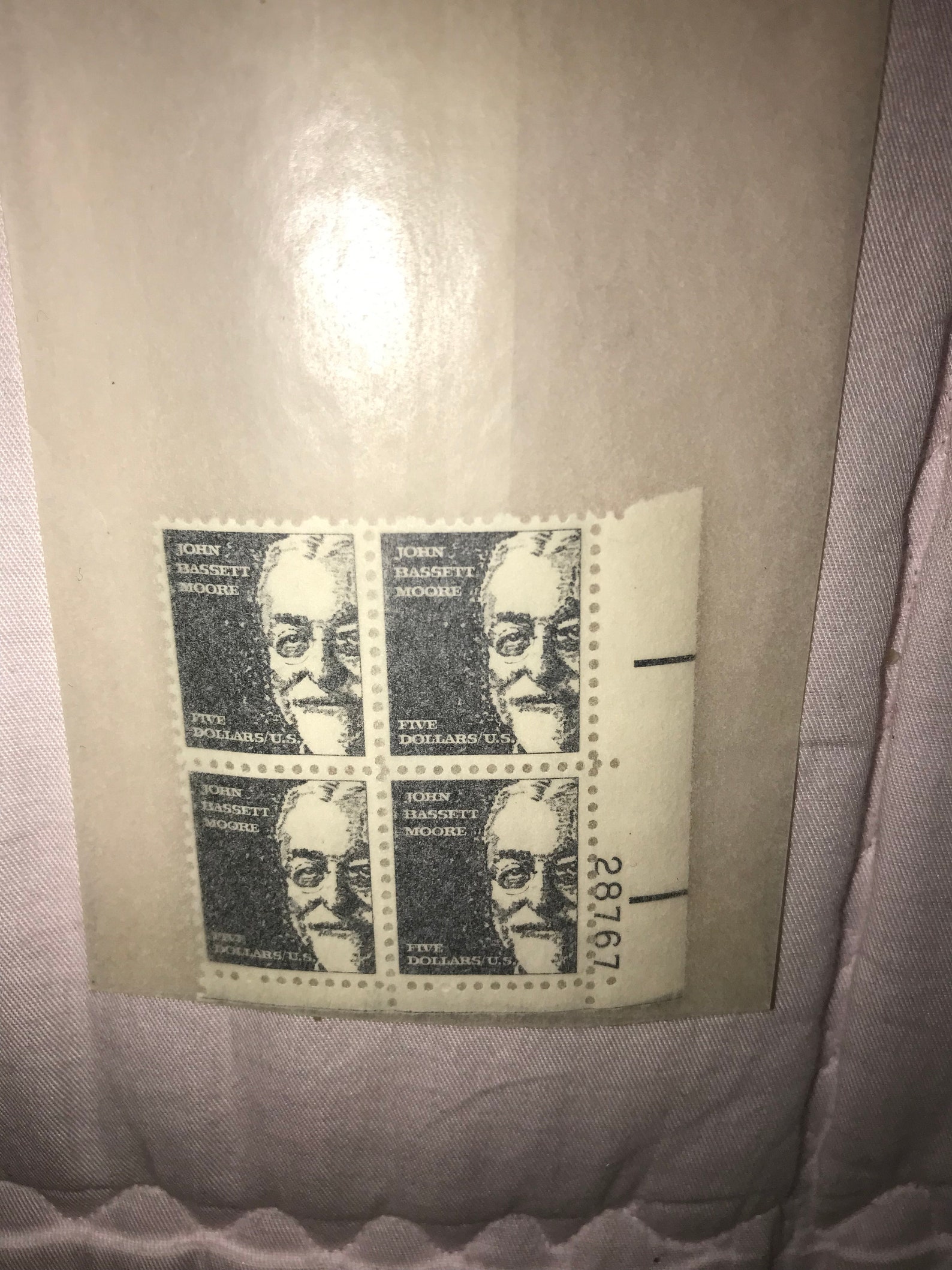 Scott #1295- 1966 John Bassett Moore 5 Dollar U.S. Stamps - Etsy