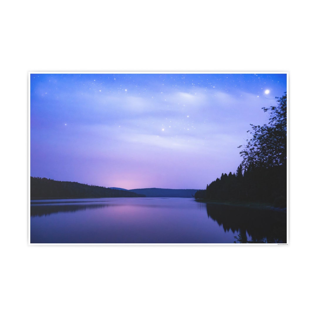 Twilight Lake | Photo Poster Print - Etsy
