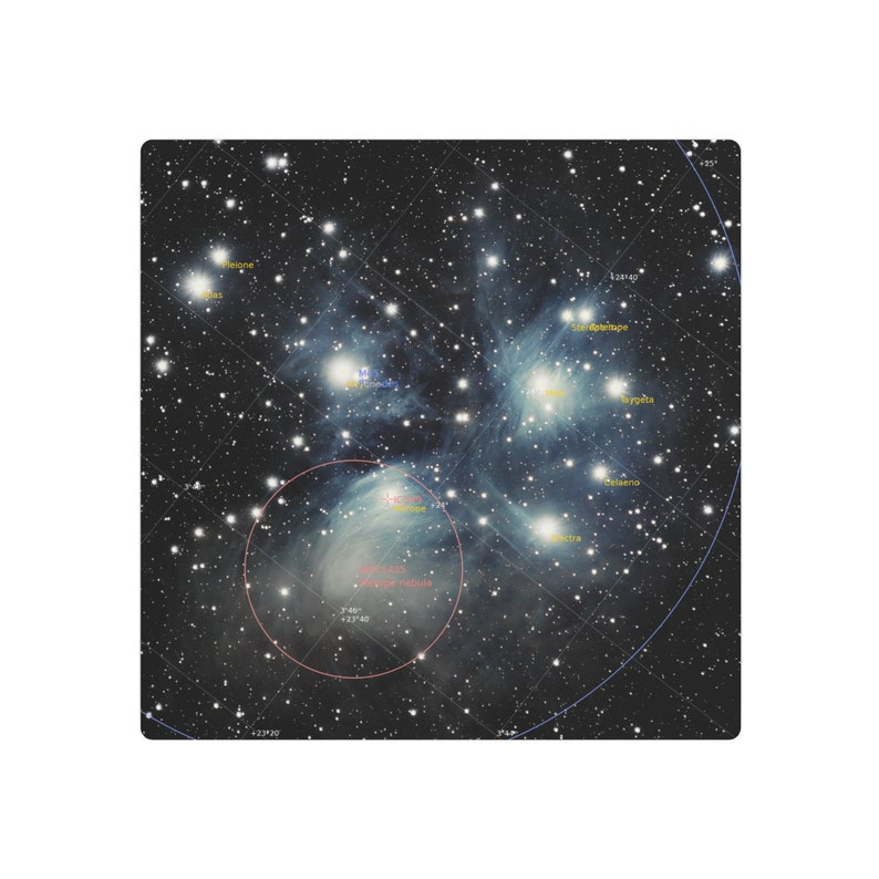 Pleiades Starmap | Special Edition Metal Print - Etsy