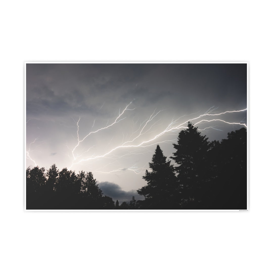 Lightning | Photo Poster Print - Etsy