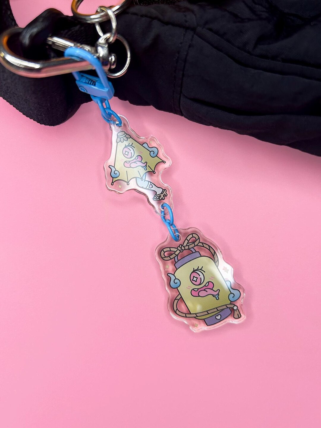 Japanese Yokai Acrylic Keychain: Kasa Obake & Chōchin' Obake - Etsy