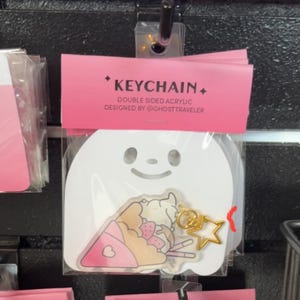 Japanese Crepe Holographic Double Sided Acrylic Keychain - Etsy
