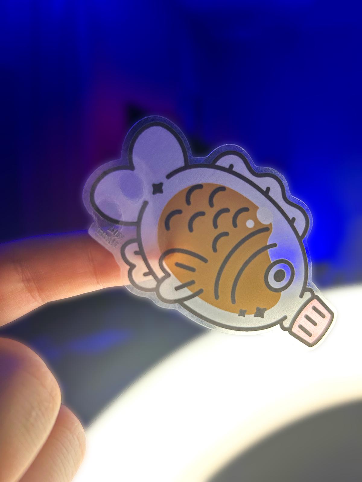 Soy Sauce Fish | Vinyl Transparent Sticker Gift | Japanese Food - Etsy
