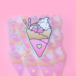 Japanese Crepe Holographic Vinyl Sticker - Etsy