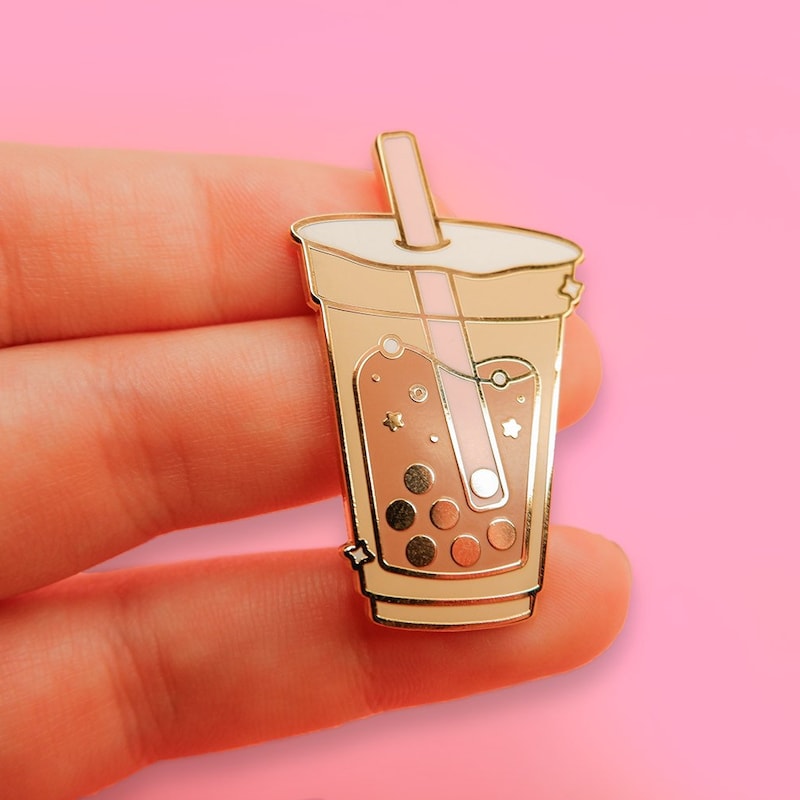 Bubble Tea Enamel Pin - Etsy