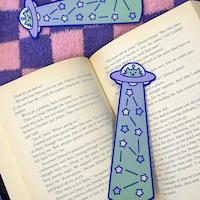 Alien Spaceship Bookmark - Etsy