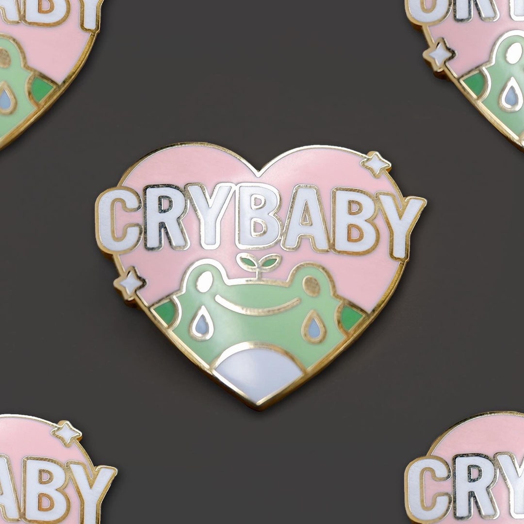 Crybaby Frog Enamel Pin - Etsy