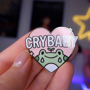 Crybaby Frog Enamel Pin - Etsy