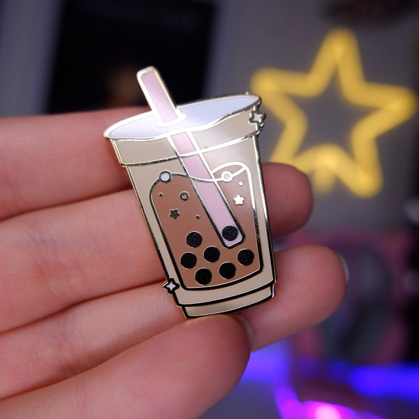 Bubble Tea Enamel Pin - Etsy