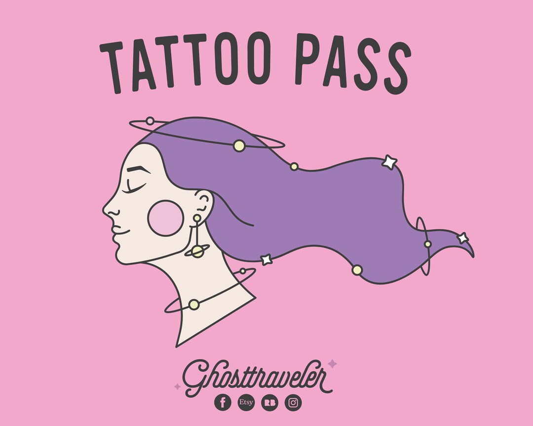 Tattoo Pass // Tattoo Permission - Etsy