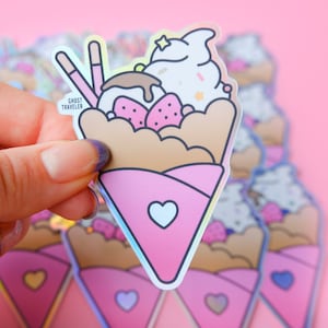 Japanese Crepe Holographic Vinyl Sticker - Etsy