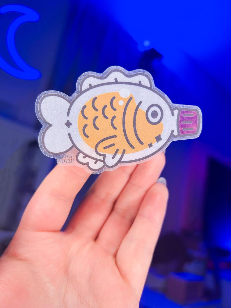 Soy Sauce Fish | Vinyl Transparent Sticker Gift | Japanese Food - Etsy