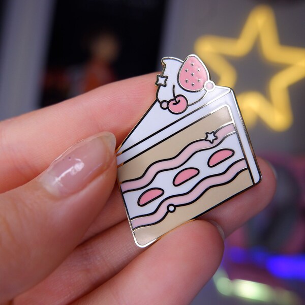 Cake Enamel Pin - Etsy