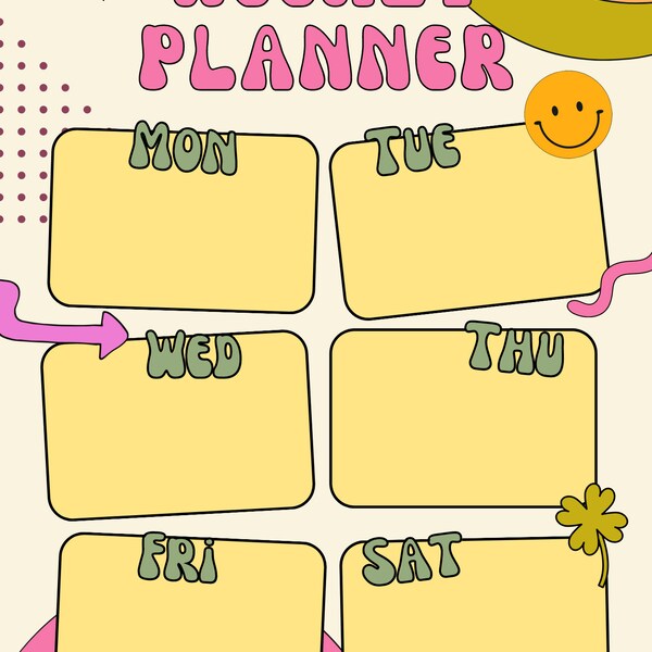 Beige Aesthetic School Schedule Planner - Etsy