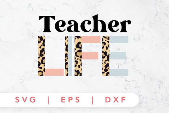 Teacher Life SVG Teacher SVG Files for Cricut Sublimation | Etsy