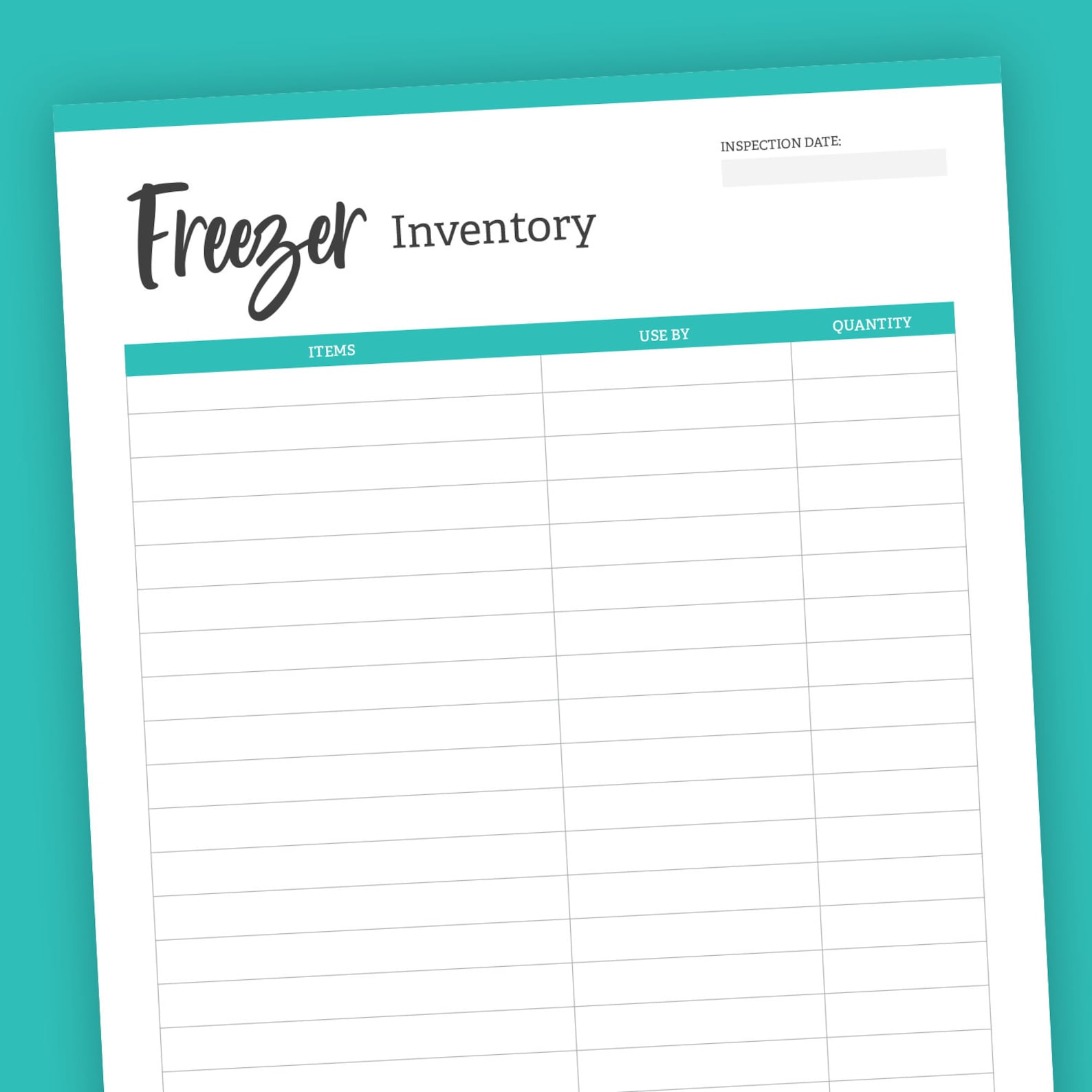 Kitchen Inventory Printables PDF Printable List Inventory - Etsy