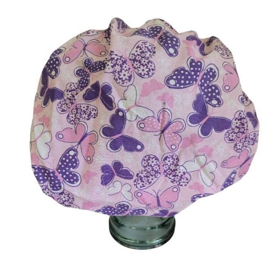 Bouffant- Pink and Purple Butterflies* - Etsy