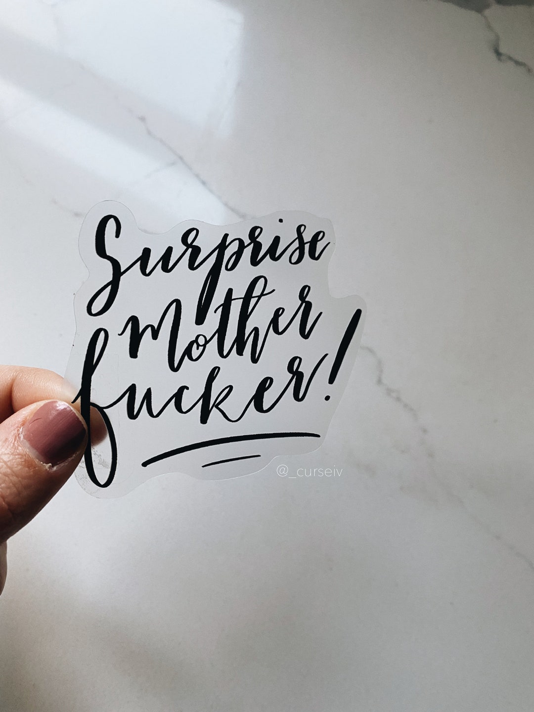 Surprise Motherfucker Dexter Transparent Sticker Sergeant - Etsy Canada