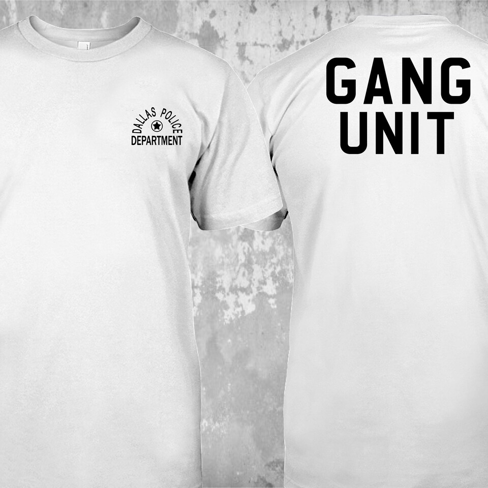 Police Department Dallas Gang Unit Us Unites States Special Force Rescue T Shirt Sold By Deepak