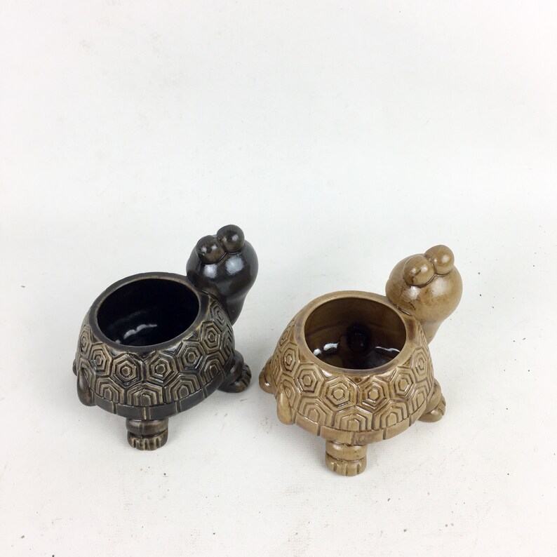 Pottery Cute Turtle Animal Planter Indoor Plants Small | Etsy
