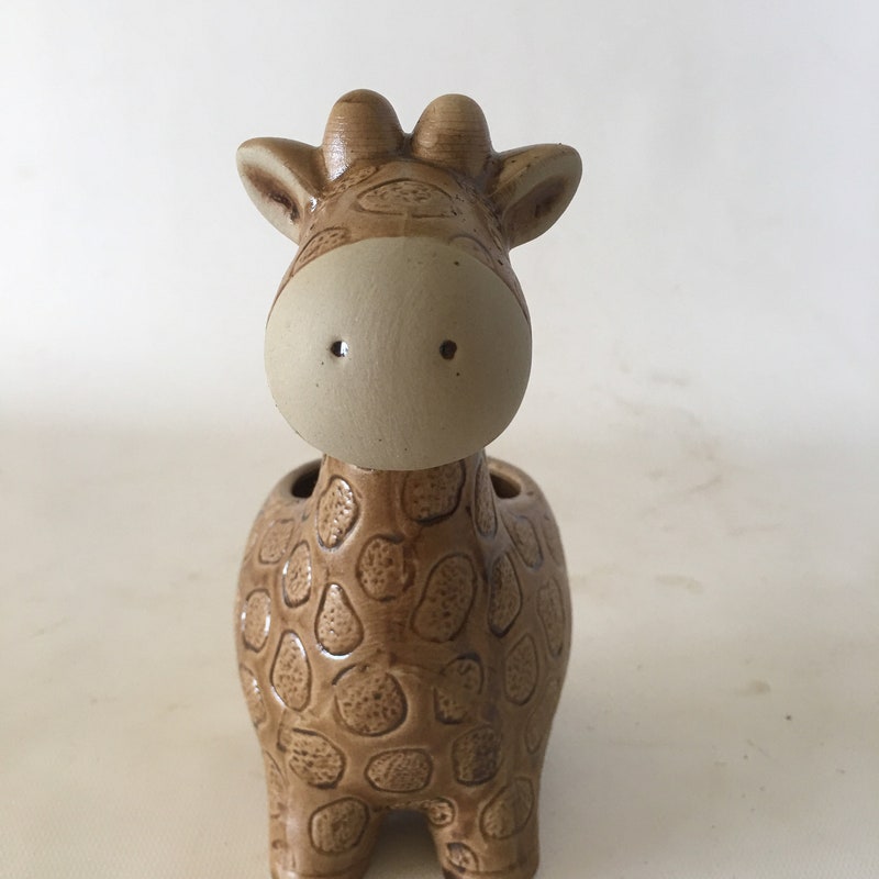 Ceramic Animal Planter - Etsy