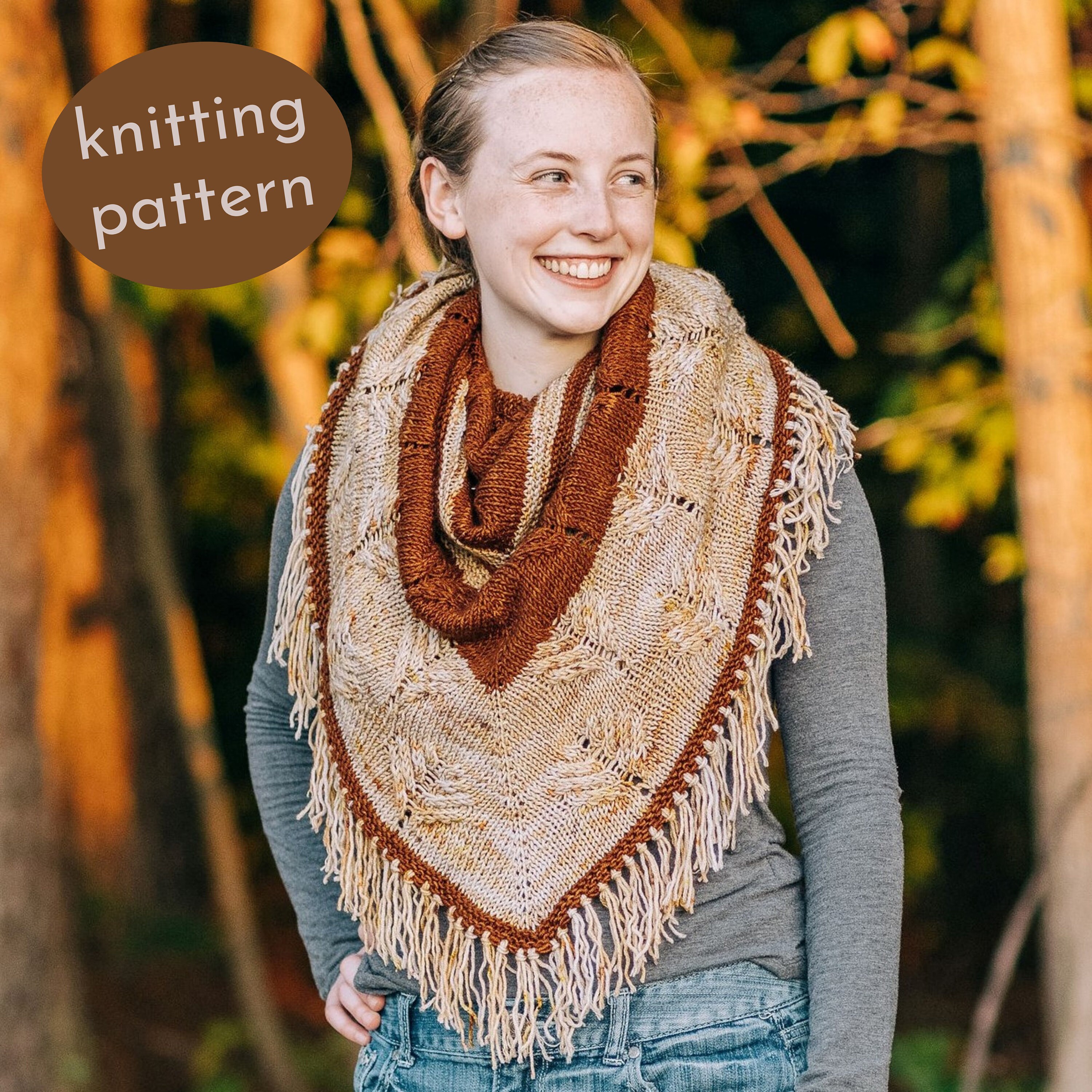 Cozy Shawl Knitting Pattern // Hand Knit Cabled Shawl With - Etsy