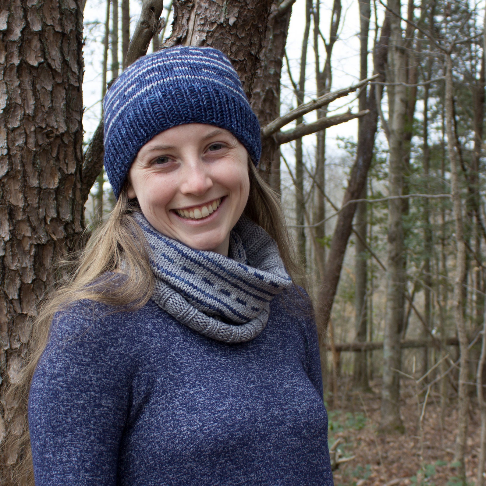 Hat Cowl Knitting Pattern Set // DK Weight Hat and Cowl // Easy to Knit ...