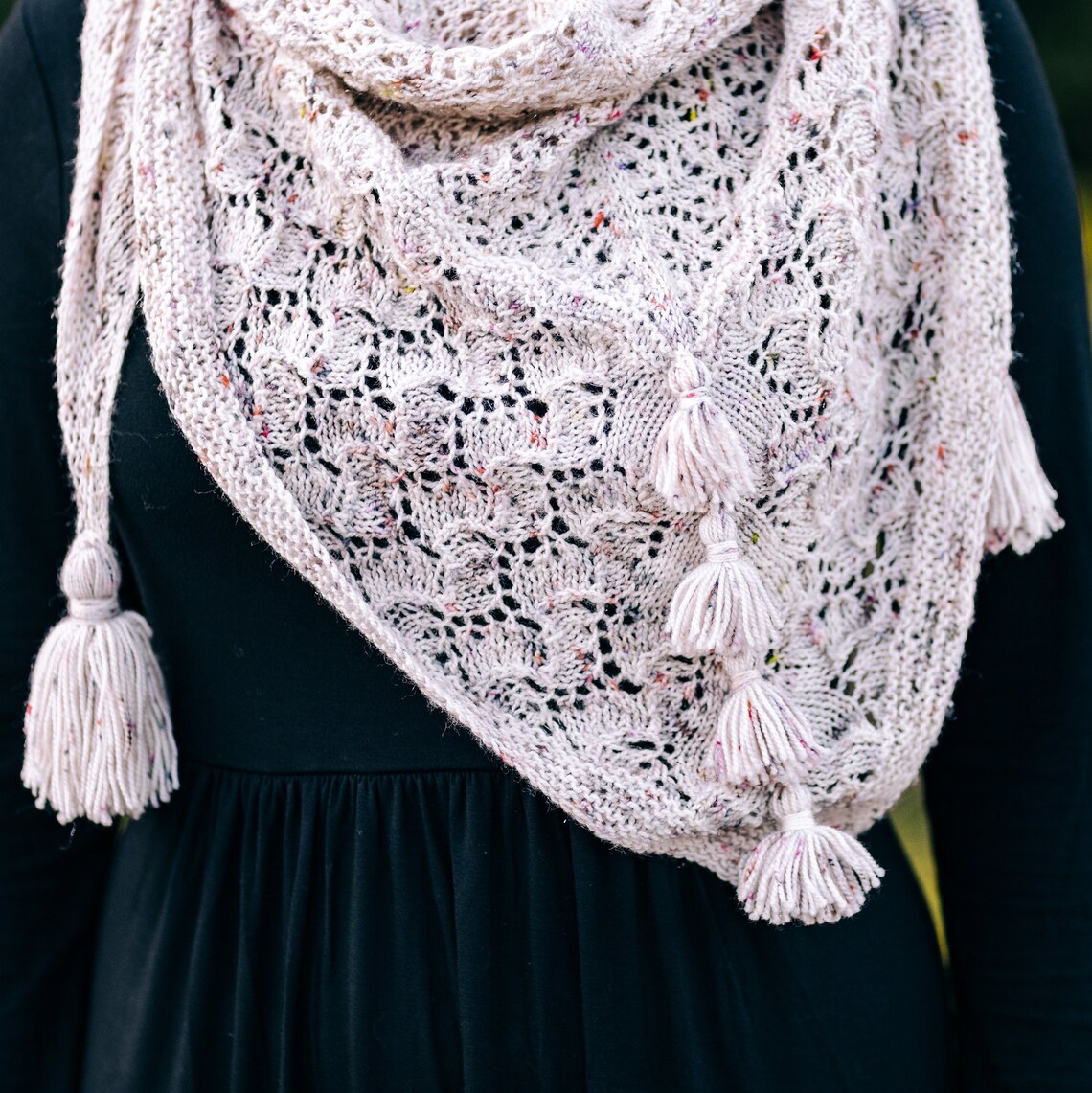 Beautiful Lace Shawl Knitting Pattern / Hand Knit Shawl With - Etsy