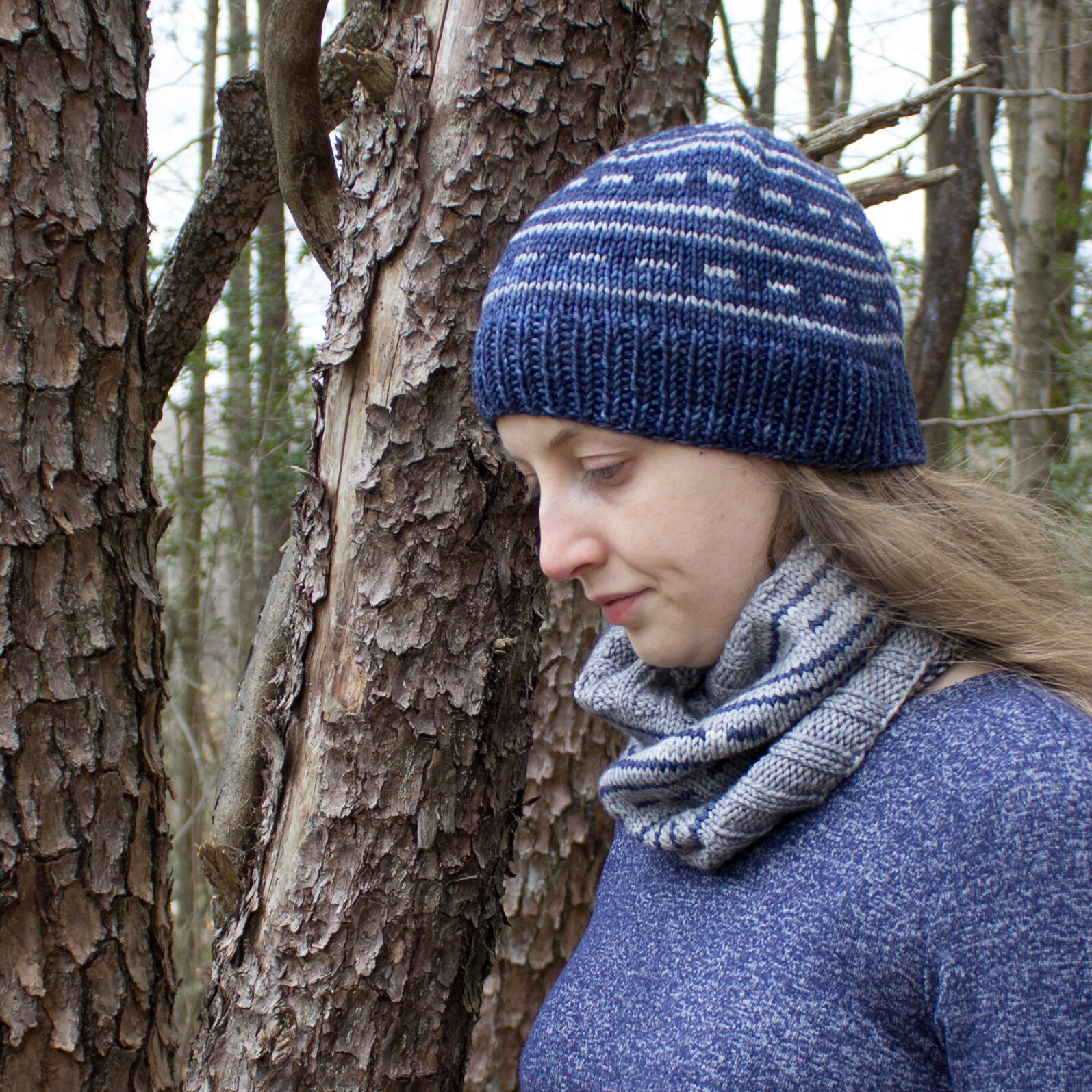 Hat + Cowl Knitting Pattern Set // DK Weight Hat and Cowl // Easy to ...