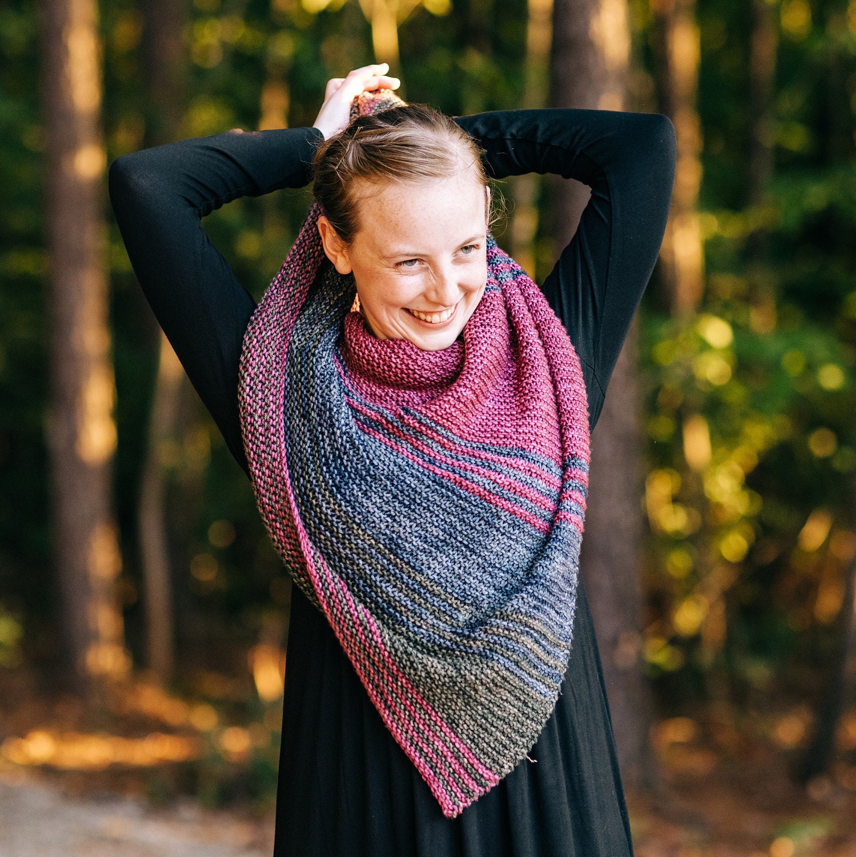 Simple Shawl Knitting Pattern / Beginner Friendly Knit Shawl / - Etsy