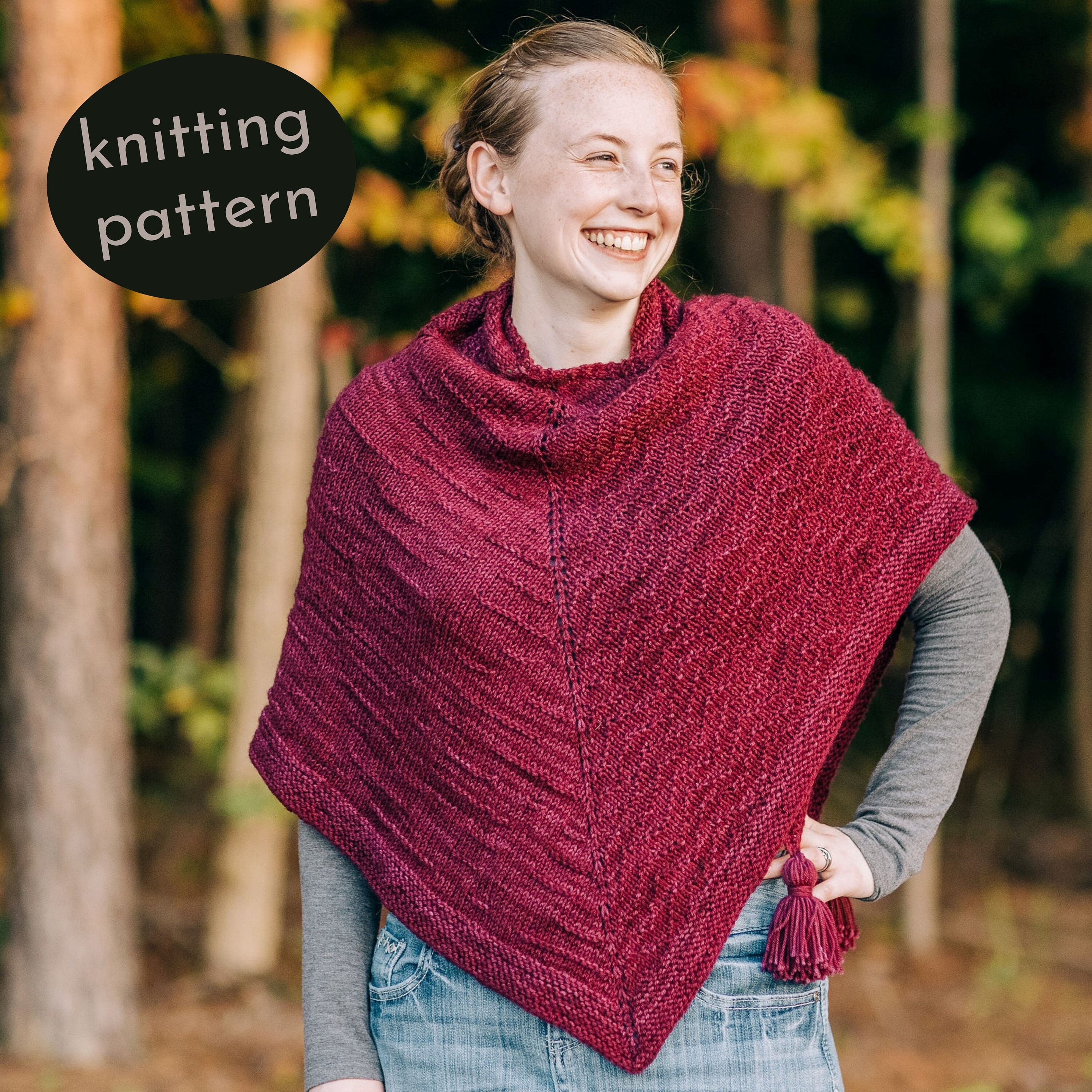Cozy Shawl Knitting Pattern // Hand Knit Textured Shawl // - Etsy