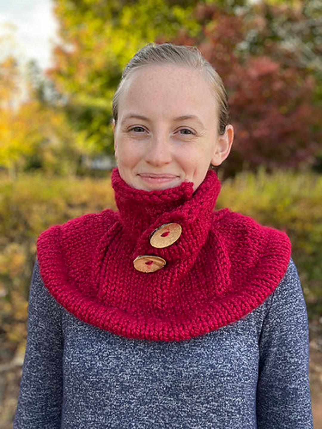 Chunky Cowl Knitting Pattern for the Holidays, Super Bulky Cowl ...