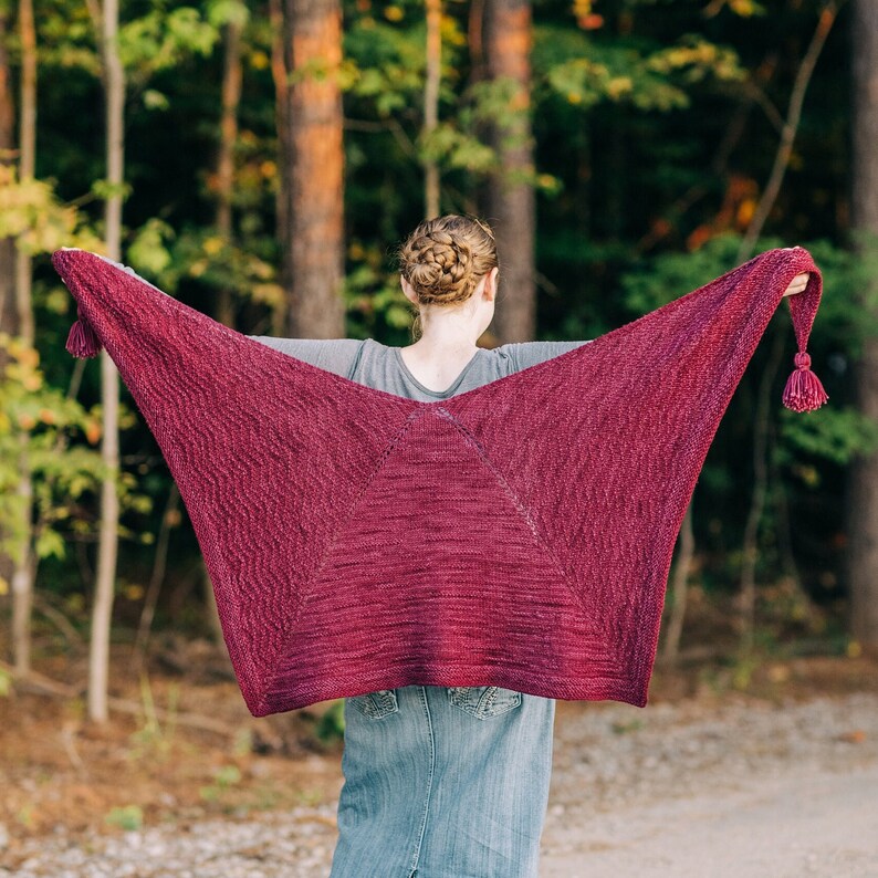 Cozy Shawl Knitting Pattern // Hand Knit Textured Shawl // Unique Shawl ...