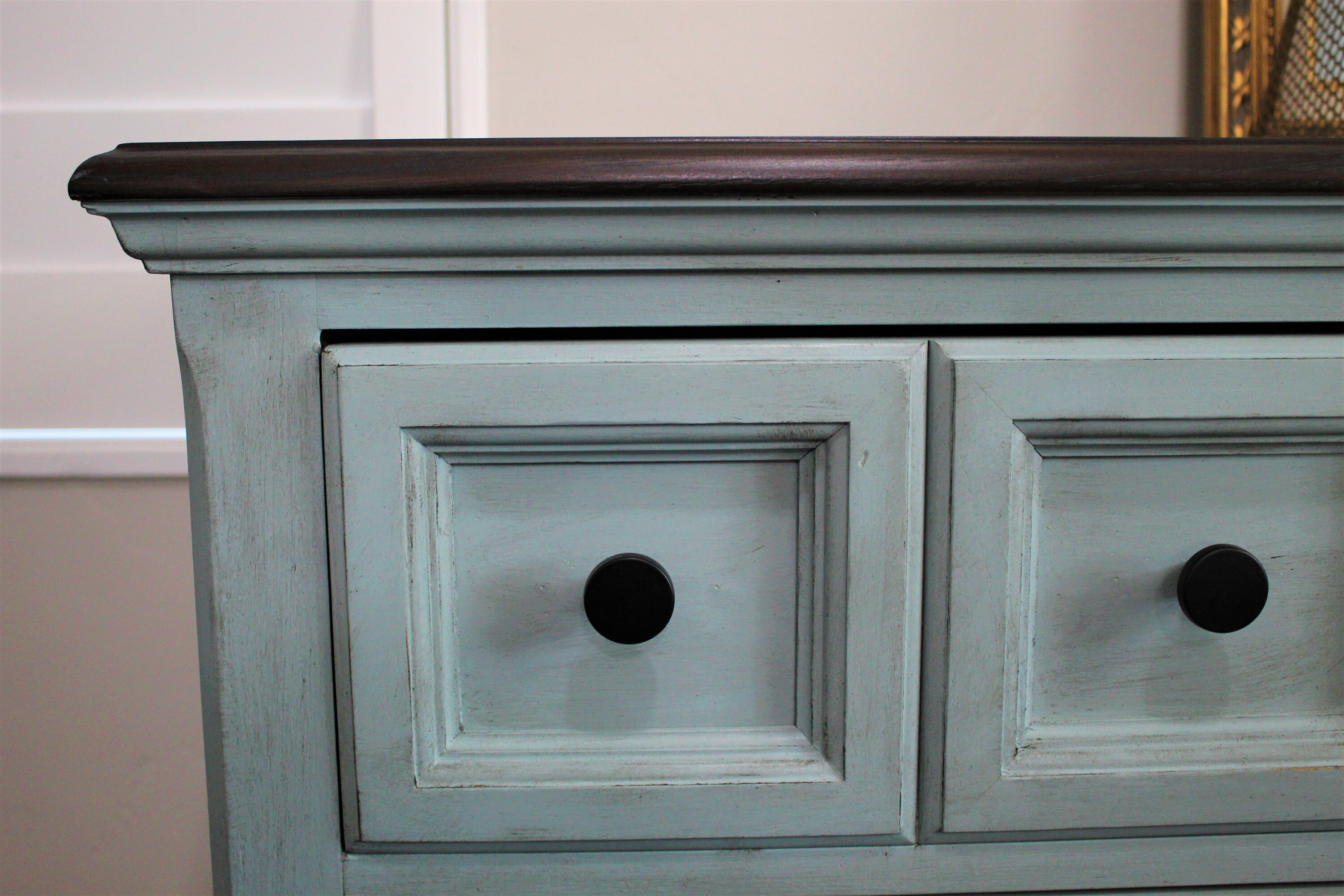 SOLD Do Not Buy. Blue Farmhouse Dresser - Etsy