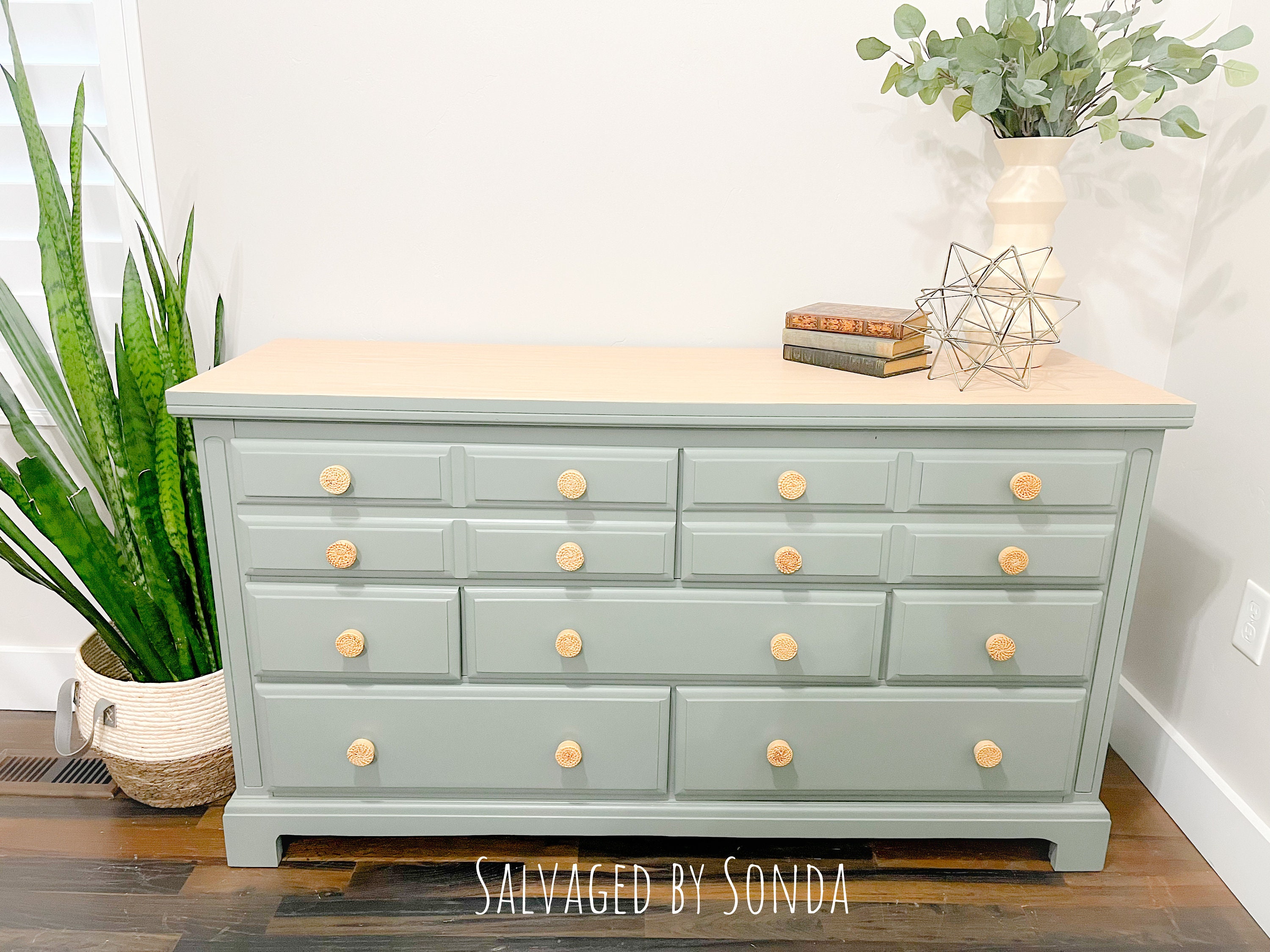 SOLD Do Not Buy Sage Green Dresser Etsy