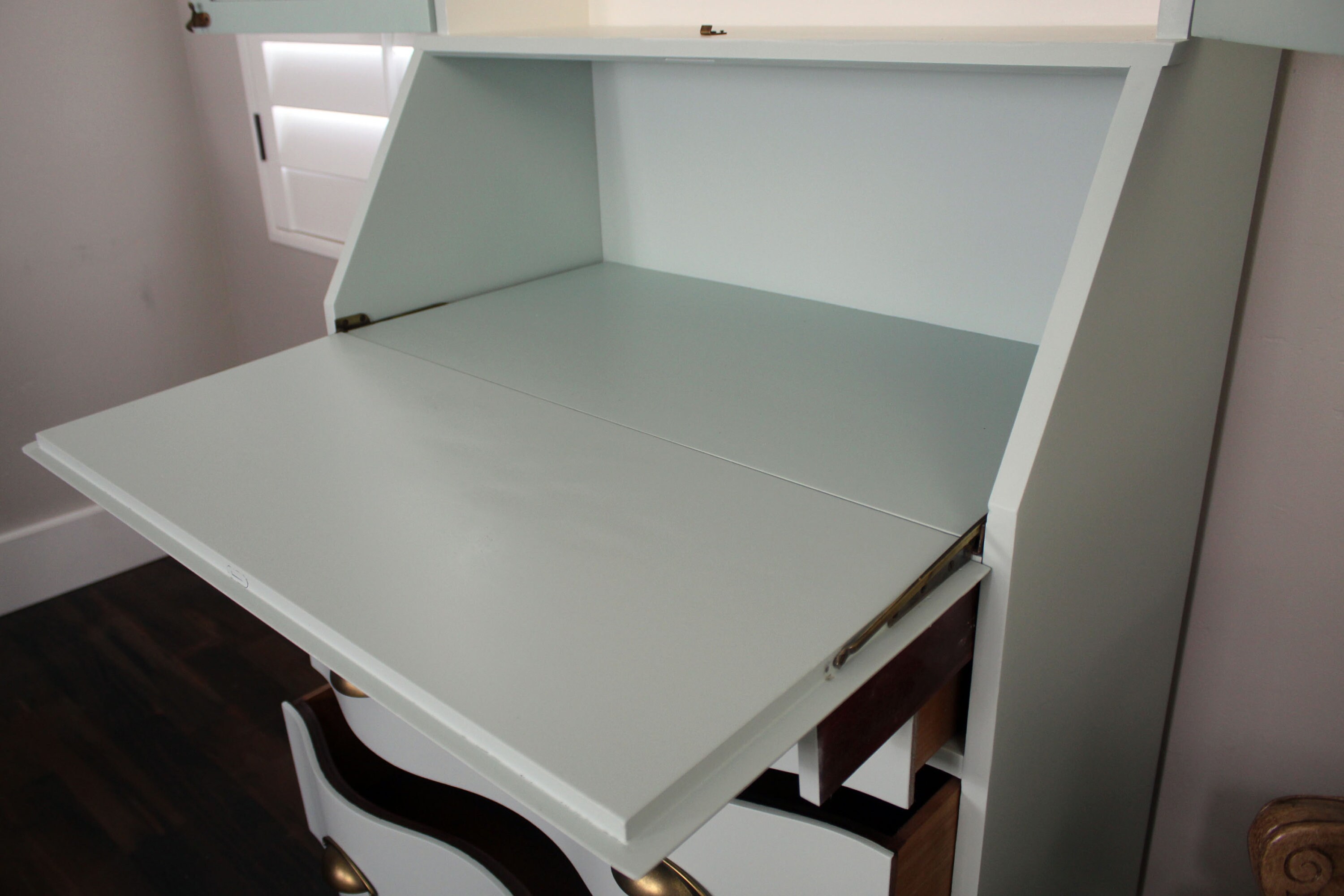 SOLD Example Only. Antique Blue Secretary Desk - Etsy