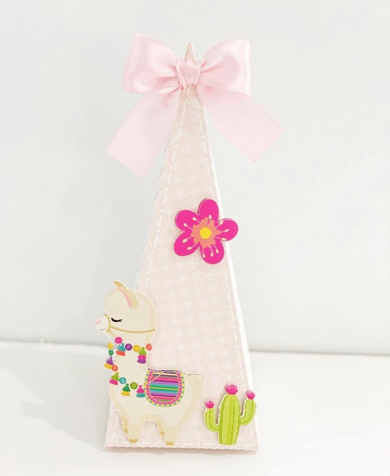 Llama Pyramid Favor Box - Etsy