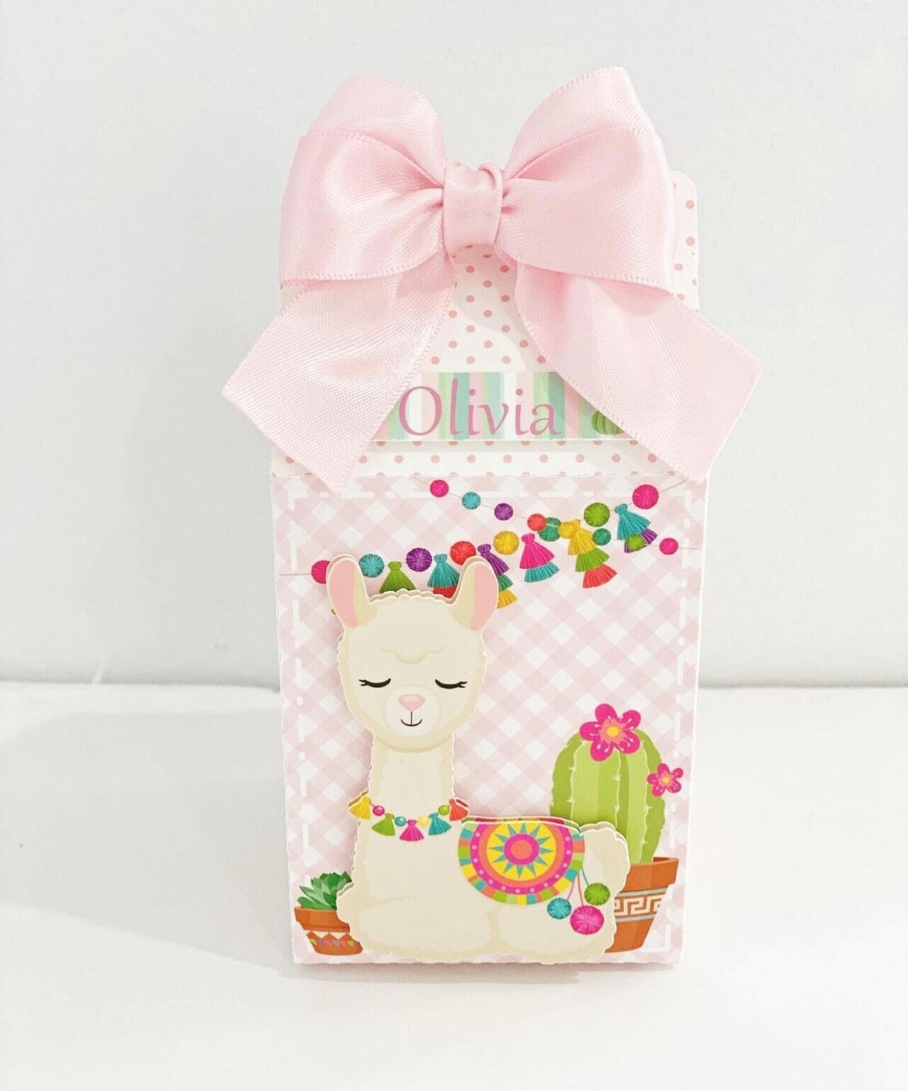 Llama Milk Favor Box - Etsy