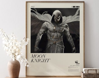 Moon Knight Retro Wall Art - Etsy